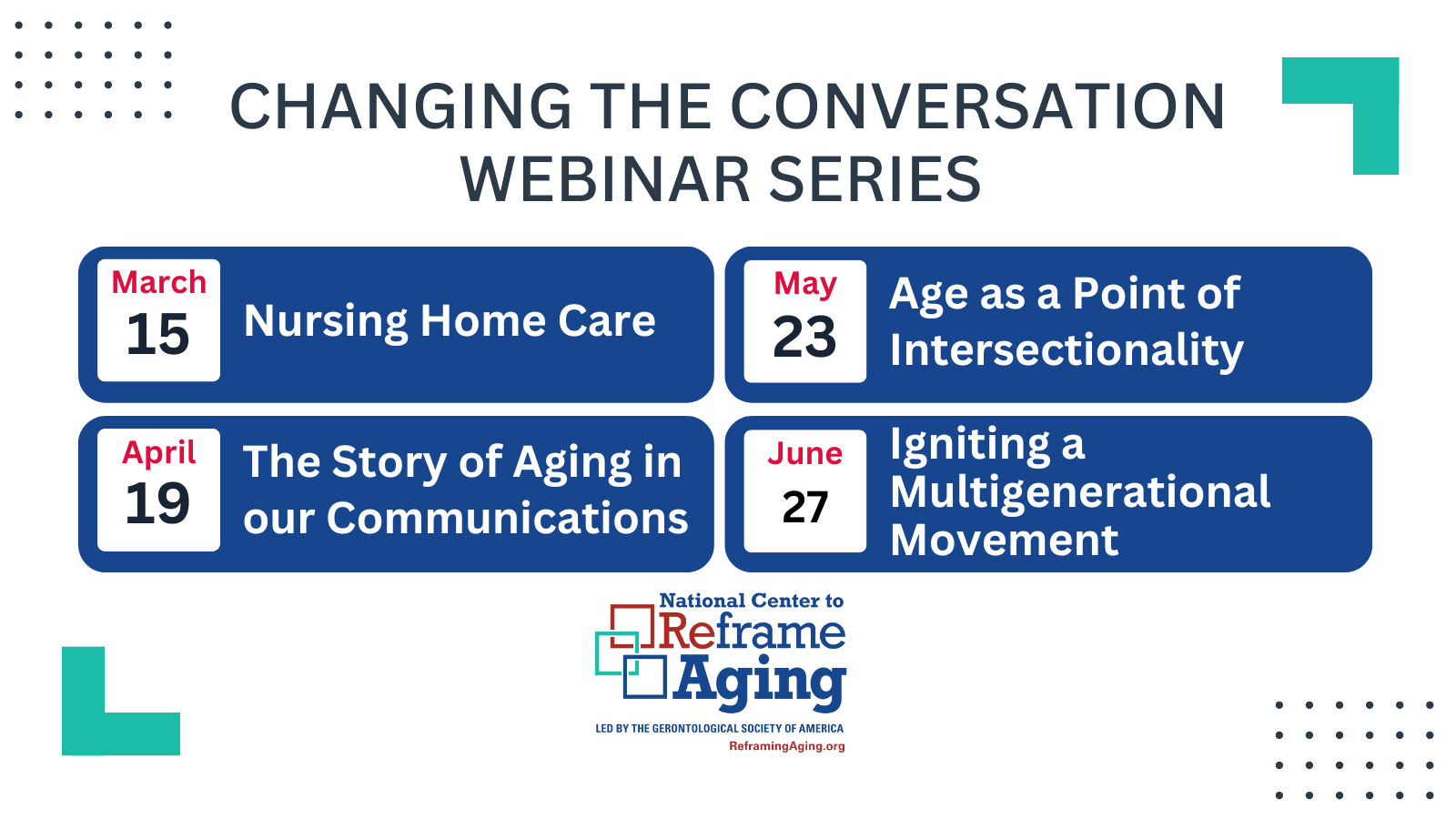 National Center to Reframe Aging: Home